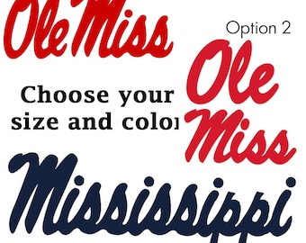 Ole miss decal | Etsy