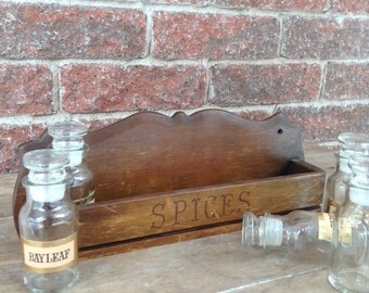 Wooden spice rack | Etsy