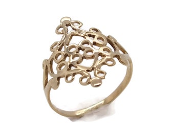 Gold filigrane ringe | Etsy