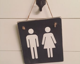 Restroom sign | Etsy