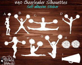 Cheerleader stickers | Etsy