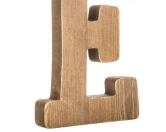 Wood grain letters | Etsy