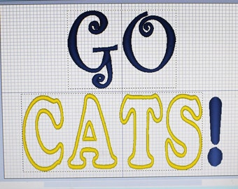 Cat embroidery | Etsy