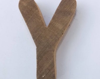 Wooden letter y | Etsy