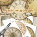 VINTAGE CLOCK 8 inch circle printable clock face jpeg