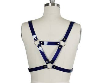 ROGUE VEST HARNESS Clear Pvc Harness Leather Translucent