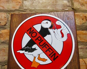 Wood no smoking sign | Etsy