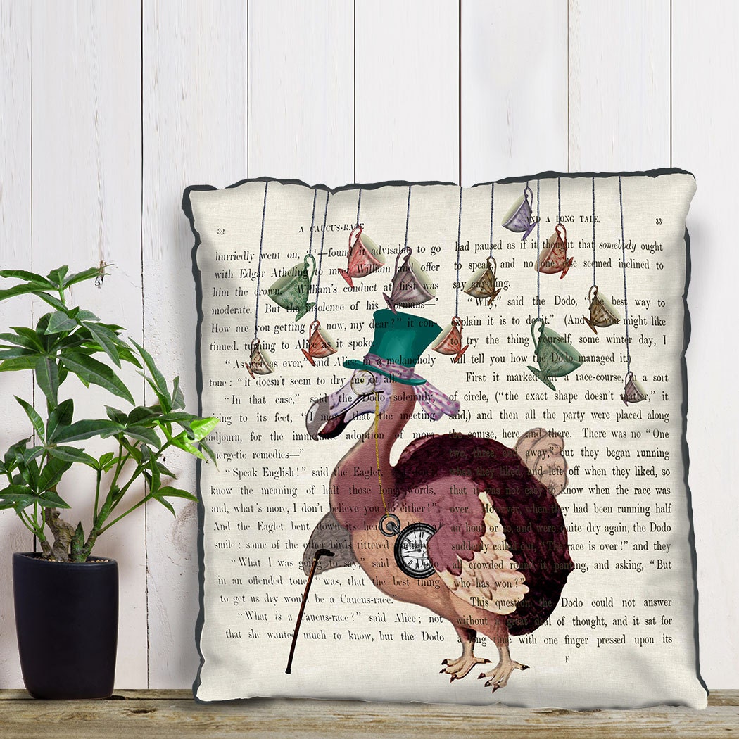 Alice in wonderland pillow cover Dodo pillow dodo cushion