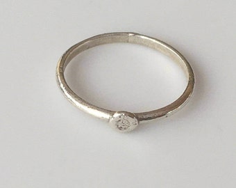 Simple silver ring | Etsy