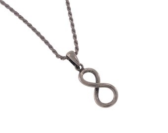 Infinity Necklace Silver Infinity Pendant Necklace with