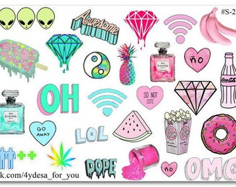 Tumblr stickers | Etsy