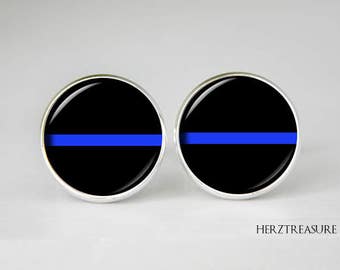 Police cufflinks | Etsy