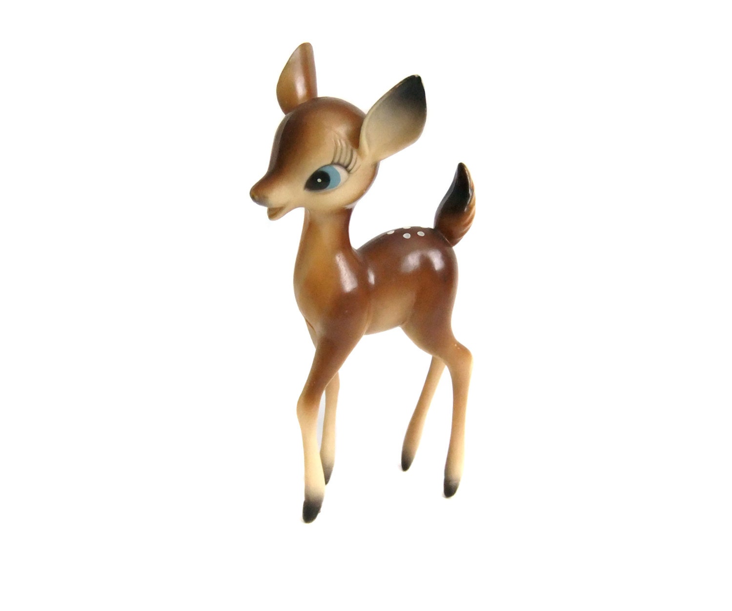 Plastic Deer Figurine Vintage Reindeer Christmas Decor