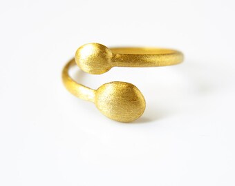 Modern gold ring | Etsy