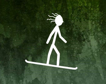 Snowboard sticker | Etsy