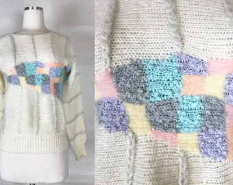 80s triangle sweater | Etsy