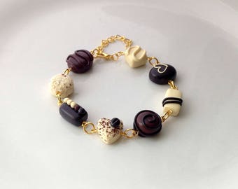 Chocolate bracelet | Etsy