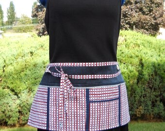 Upcycled denim apron | Etsy