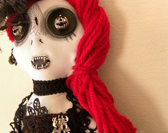 Gothic rag doll | Etsy