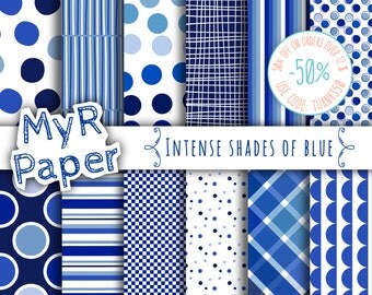 Blue polka dot paper | Etsy