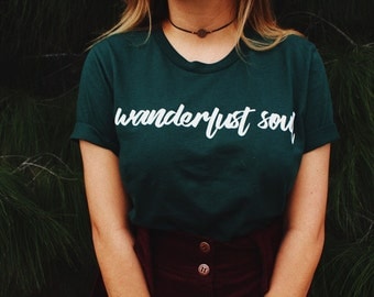 Wanderlust shirt | Etsy