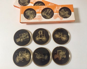 Vintage car coasters | Etsy