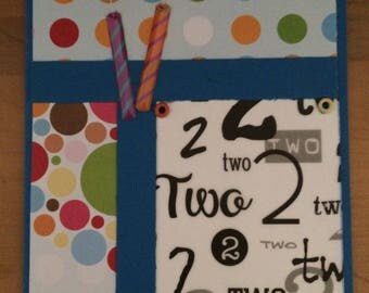 2nd birthday card | Etsy