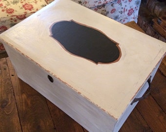 Unique white distressed box related items | Etsy