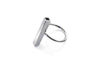 Sterling Silver Ring Made With Tubes