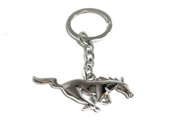 Mustang keychain | Etsy