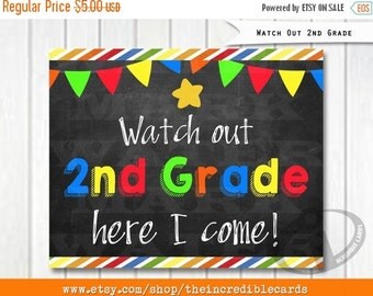 Second grade sign | Etsy