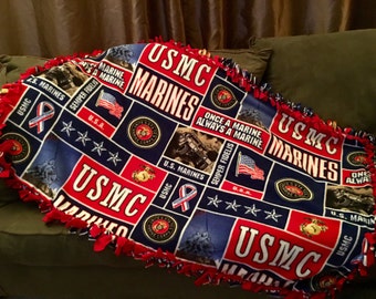 Marine corps blanket | Etsy