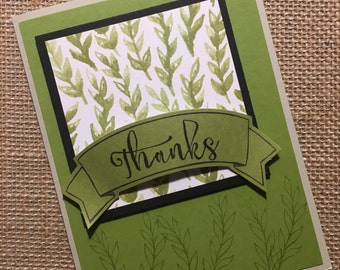 Manly thank you card | Etsy