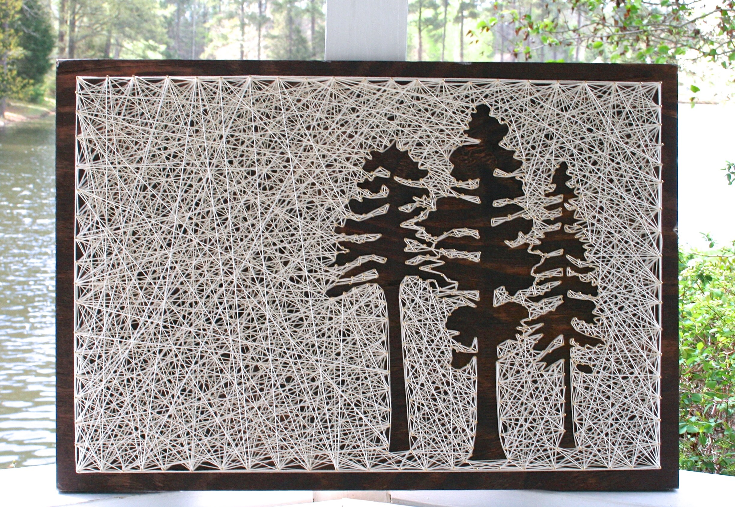 Redwood Tree String Art 26x18 Tree String Art