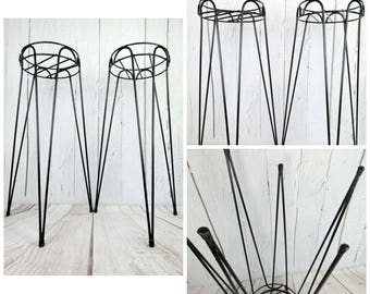 Wire plant stand | Etsy