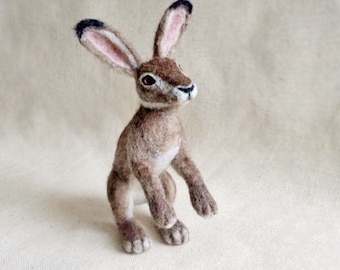 Felted hare | Etsy