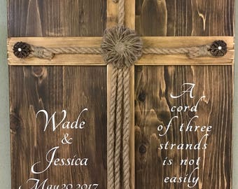 Wood unity cross | Etsy