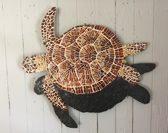 Sea turtle mosaic | Etsy