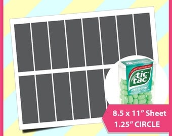 Tic tac stickers | Etsy