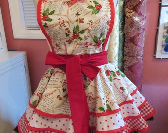Christmas apron | Etsy