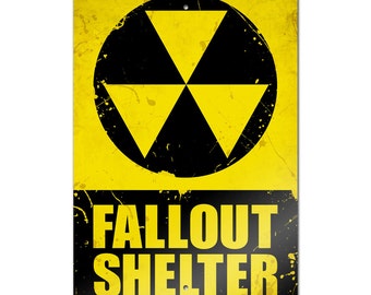 Fallout shelter sign | Etsy