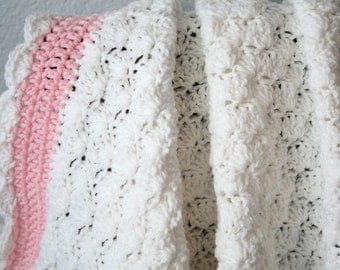 Crochet shell stitch baby blanket pattern Easy crochet for