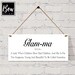 GLAM-MA young grandma nanny glamorous granny sign gift