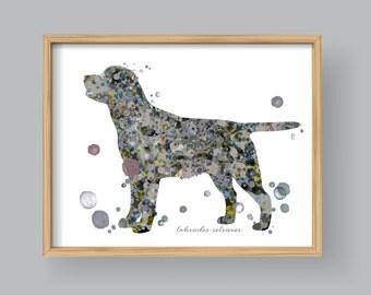 Labrador silhouette | Etsy
