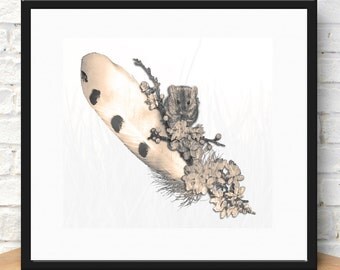 Field Mouse Art Print Watercolor Painting Nursery