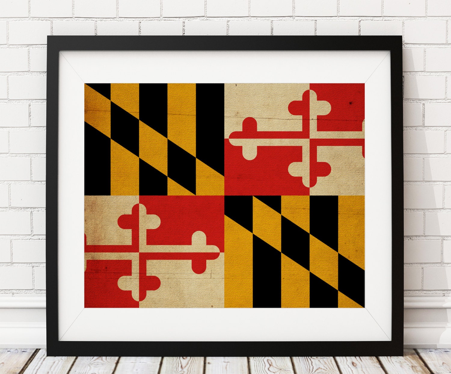 Maryland Flag Art Maryland Flag Print Poster State Flags