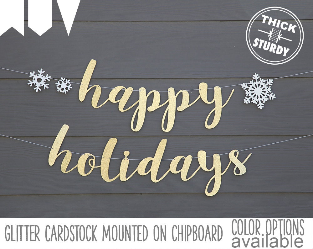 happy holidays banner with snowflakes christmas banner