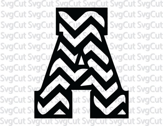 Chevron Printable Bubble Letters