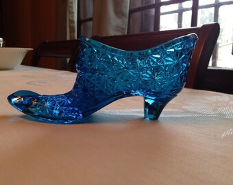 Fenton glass shoe | Etsy