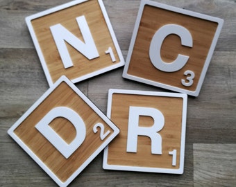 Scrabble tile art | Etsy